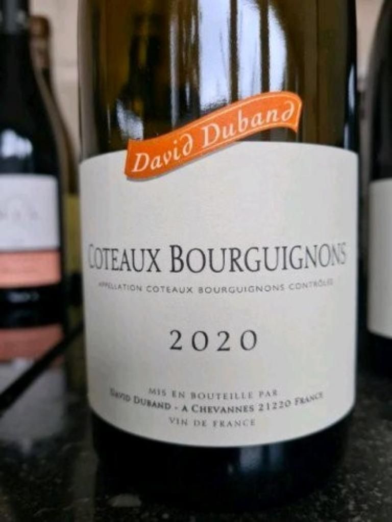2020 David Duband Bourgogne Hautes-Côtes de Nuits Coteaux Bourguignons ...