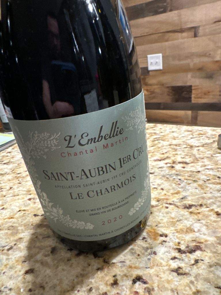 2020 Chantal Martin Saint-Aubin 1er Cru Le Charmois L'Embellie, France ...