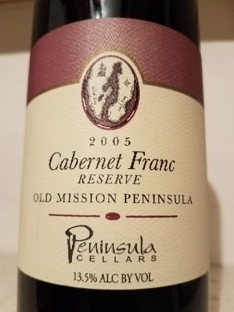 2018 Peninsula Cellars Cabernet Franc Reserve, USA, Michigan, Old ...