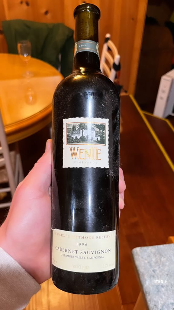 1995 Wente Vineyards Cabernet Sauvignon Charles Wetmore Reserve, USA ...