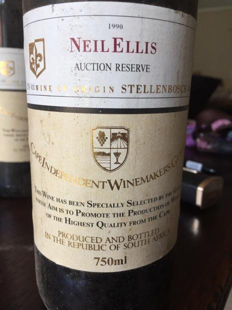1997 Neil Ellis Shiraz CIWG Auction Reserve, South Africa, Coastal ...