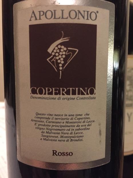 2010 Apollonio Casa Vinicola Elfo Rosso Salento IGT, Italy, Puglia ...