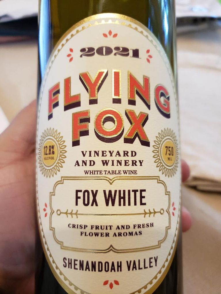 2022 Flying Fox White Table Wine, USA, Virginia, Shenandoah Valley ...
