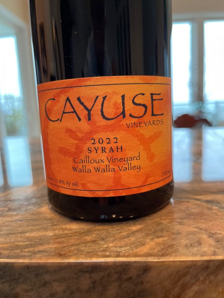 2023 Cayuse Syrah Cailloux Vineyard, USA, Washington, Columbia Valley ...