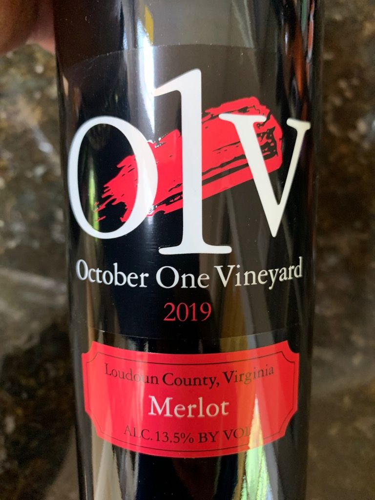 2020 October One Vineyard Merlot, USA, Virginia, Northern Virginia ...