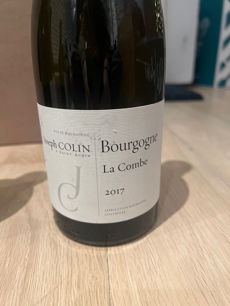 2017 Joseph Colin Bourgogne Blanc La Combe, France, Burgundy, Bourgogne ...