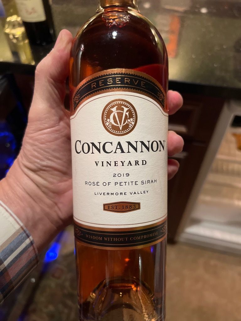 2019 Concannon Vineyard Petite Sirah Reserve Rose of Petite Sirah, USA ...
