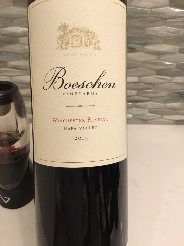 2020 Boeschen Vineyards Cabernet Sauvignon Winchester Reserve, USA ...