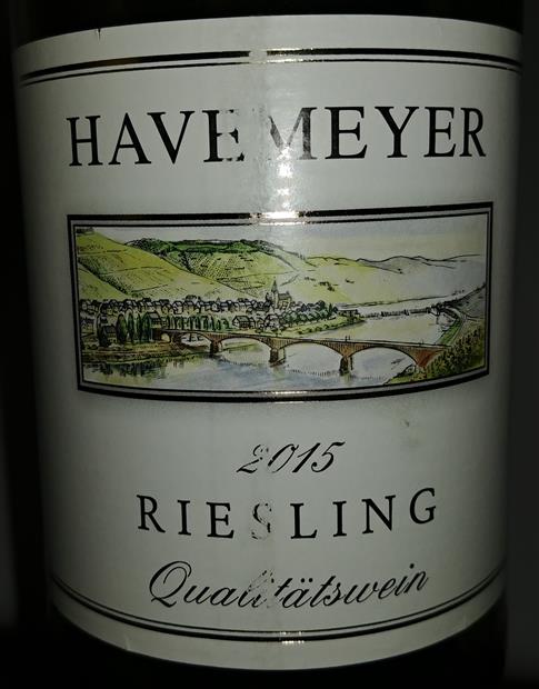 2018 Havemeyer Riesling Qualitätswein, Germany, Mosel Saar Ruwer ...