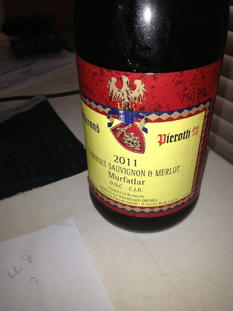 2011 Ferdinand Pieroth Cabernet Sauvignon Merlot Colinele Dobrogei ...