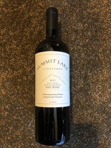 2018 Summit Lake Winery Boys Blend, USA, California, Napa Valley ...