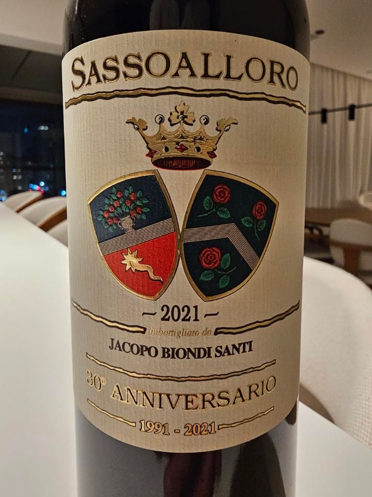 2021 Jacopo Biondi-Santi Sassoalloro Toscana IGT, Italy, Tuscany ...