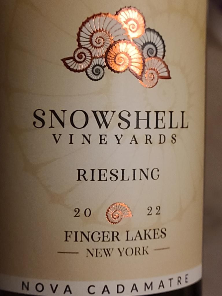 2022 Snowshell Vineyards Riesling Reserve, USA, New York, Finger Lakes ...