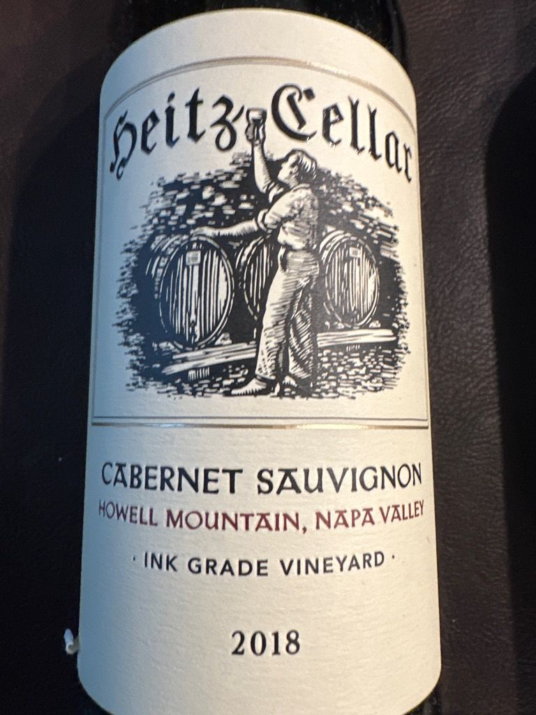 2018 Heitz Cellar Cabernet Sauvignon Ink Grade Vineyard, USA ...