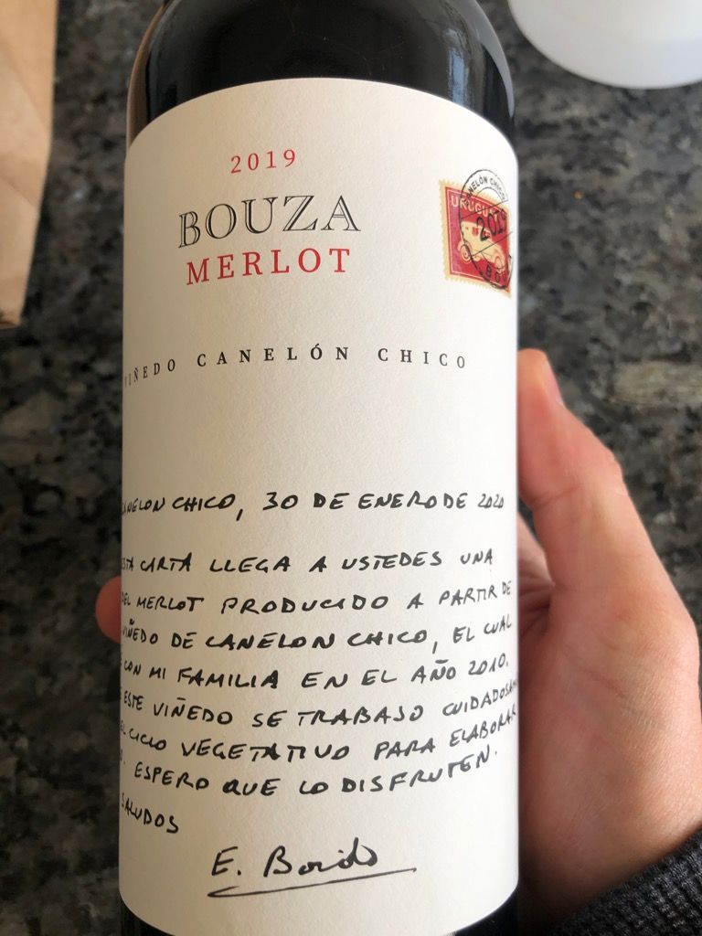 2023 Bodega Bouza Merlot, Uruguay, Canelones - CellarTracker