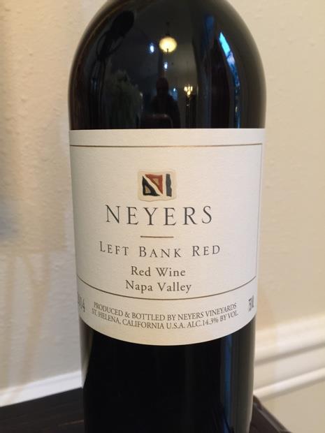 2014 Neyers Left Bank Red, USA, California, Napa Valley - CellarTracker