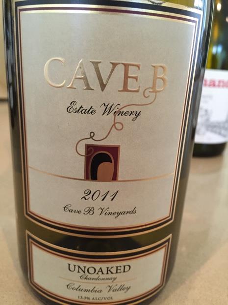 2011 Cave B Estate Winery Unoaked Chardonnay, USA, Washington, Columbia ...