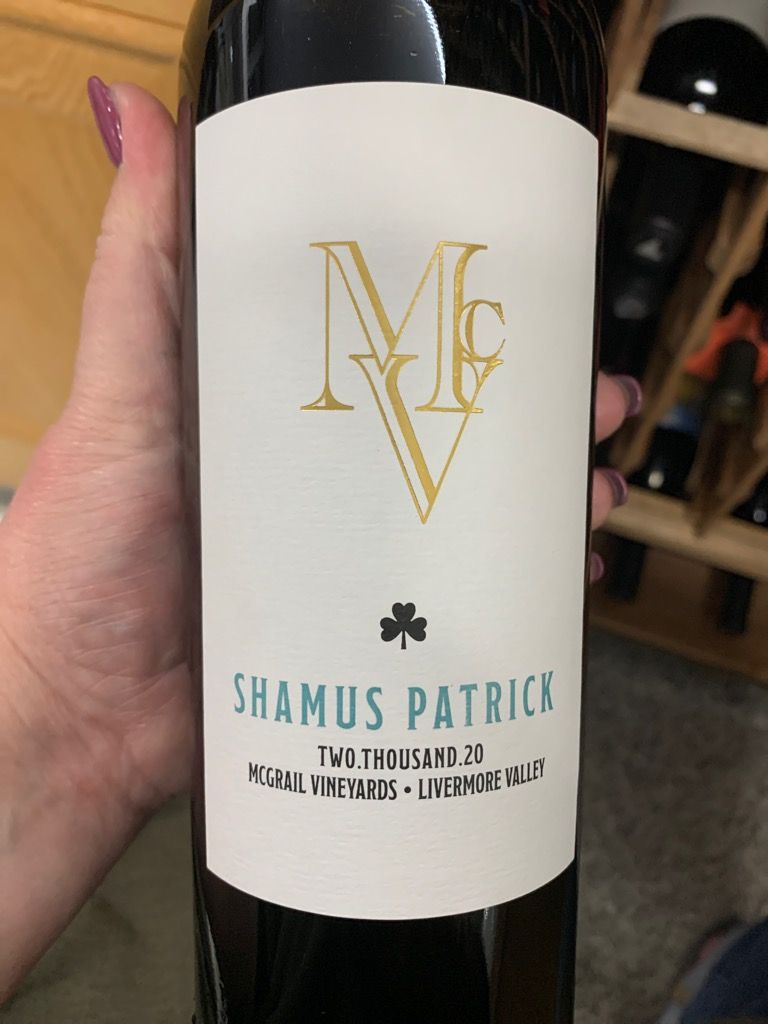 2020 McGrail Vineyards Shamus Patrick, USA, California, San Francisco ...