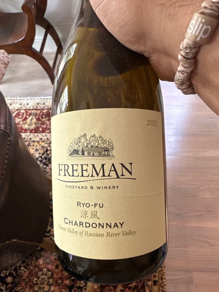 2021 Freeman Chardonnay Ryo-fu, USA, California, Sonoma County, Russian ...
