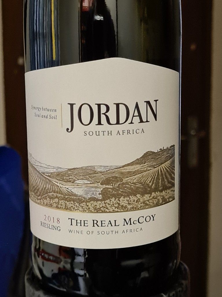 2020 Jordan Winery (Jardin) Riesling The Real Mc Coy, South Africa ...
