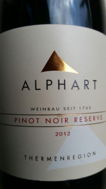 2020 Alphart Pinot Noir Reserve, Austria, Niederösterreich ...