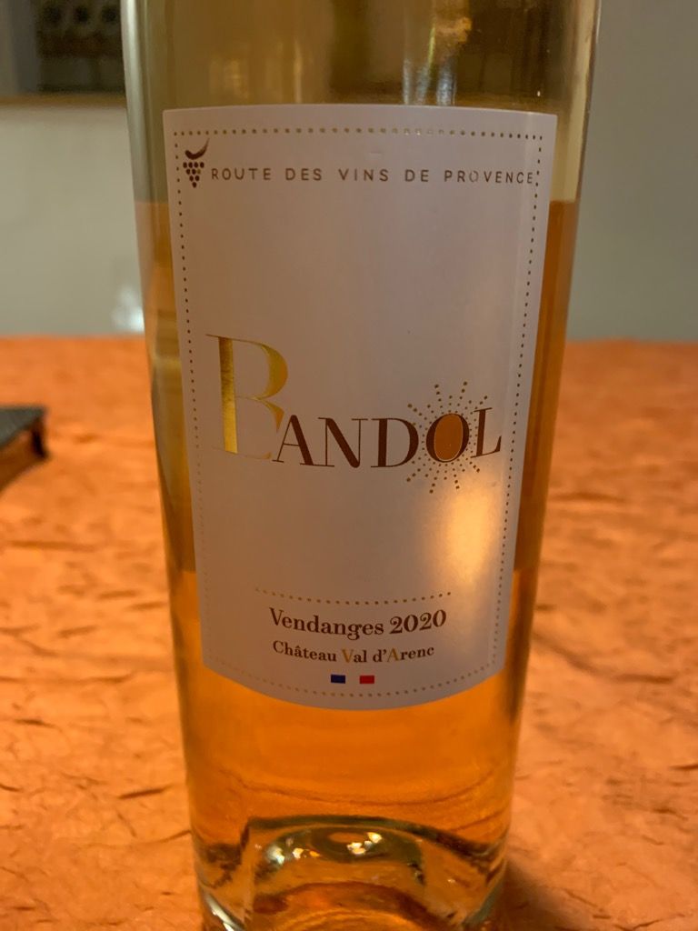 2021 Château Val d'Arenc Bandol Rosé, France, Provence, Bandol ...