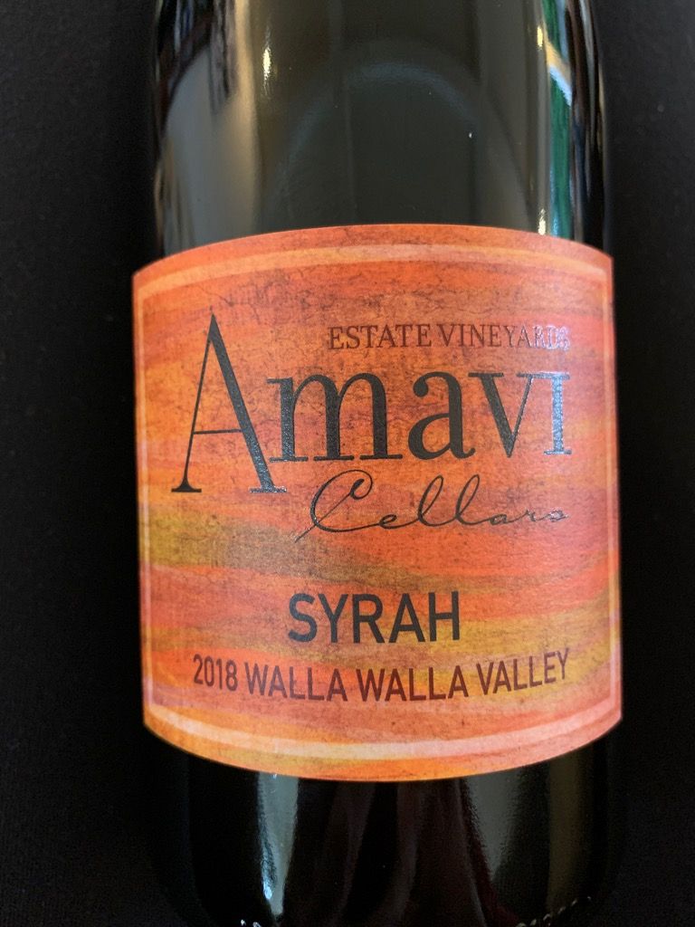 2018 Amavi Cellars Syrah Les Collines Vineyard, USA, Washington ...