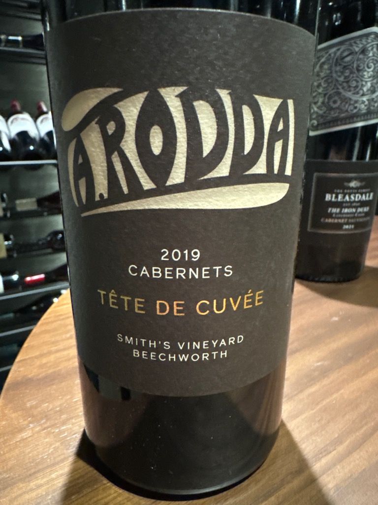 2019 A. Rodda Cabernets Tête de Cuvée Smith's Vineyard, Australia ...