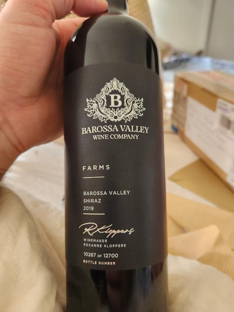 2019 Barossa Valley Wine Company Shiraz Farms, Australia, South ...
