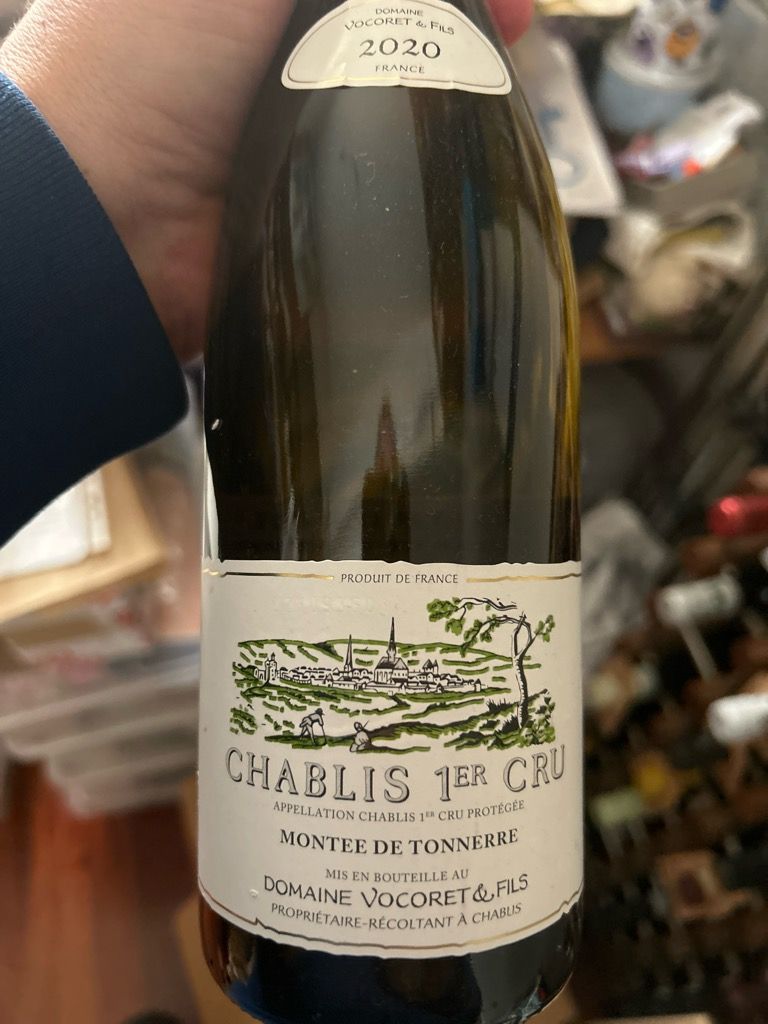 2020 Domaine Vocoret et Fils Chablis 1er Cru Montée de Tonnerre, France ...