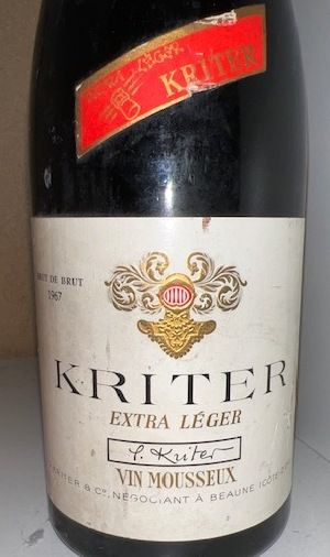 1967 Kriter Brut de Brut Extra Léger Vin Mousseux, France - CellarTracker