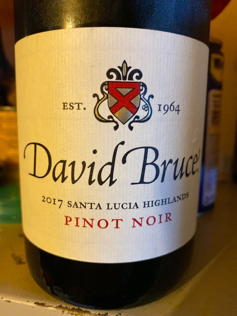 2021 David Bruce Pinot Noir Santa Lucia Highlands, USA, California ...