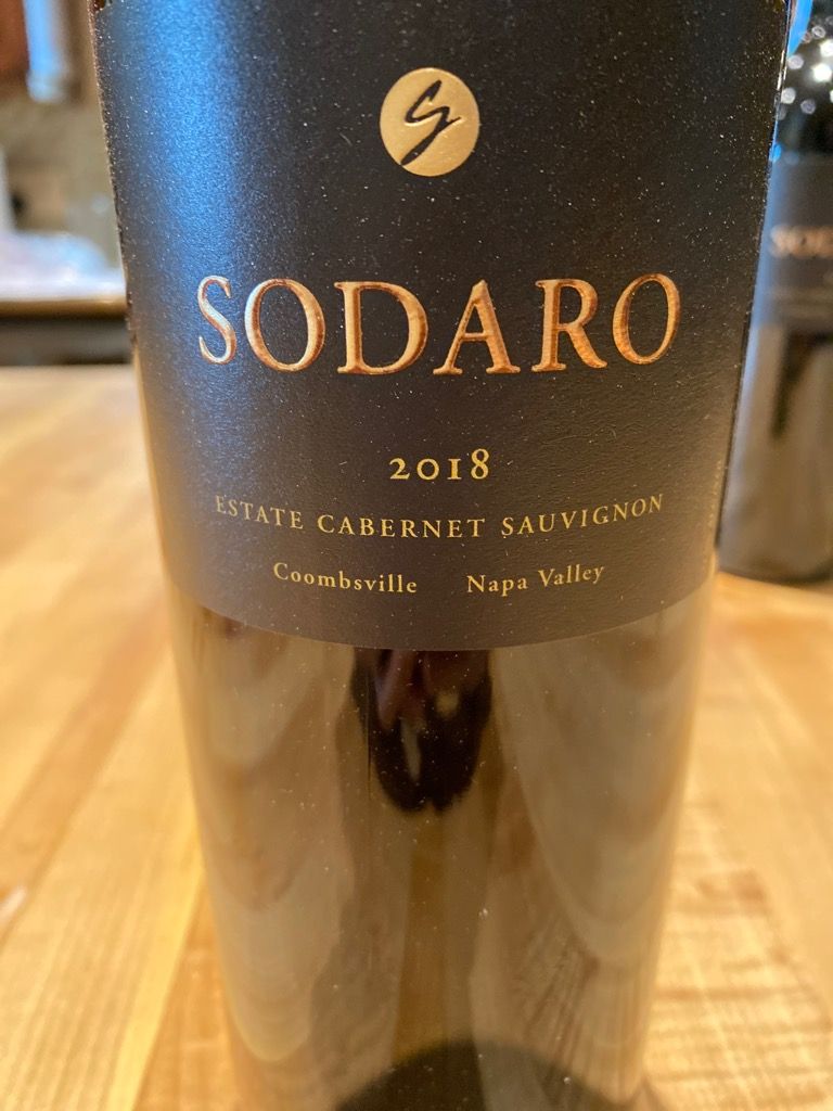 2018 Sodaro Estate Winery Cabernet Sauvignon Estate, USA, California ...