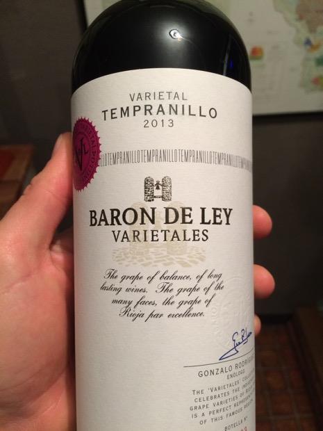 2013 Baron de Ley Tempranillo Rioja, Spain, La Rioja, Rioja - CellarTracker