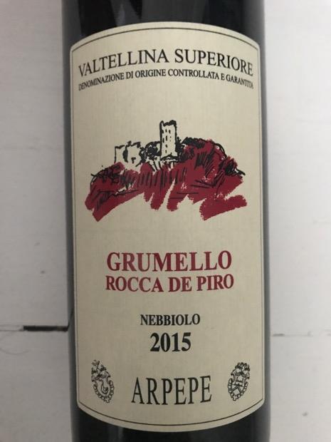 2015 AR.PE.PE. Nebbiolo Valtellina Superiore - Grumello Rocca de Piro ...
