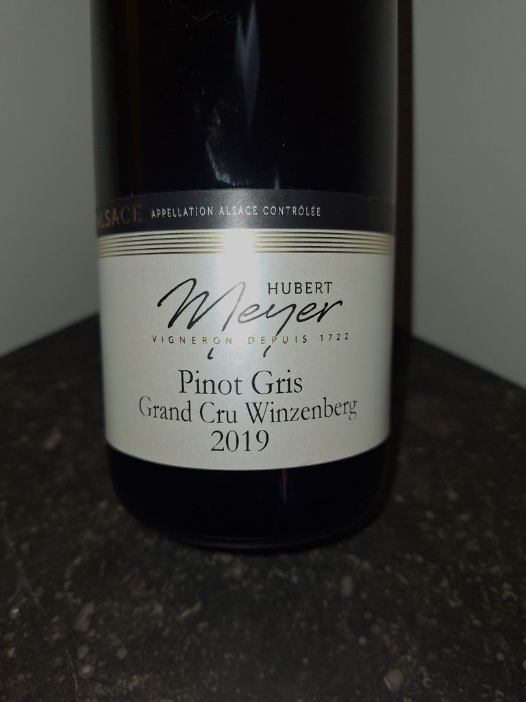 2019 Hubert Meyer Pinot Gris Winzenberg, France, Alsace, Alsace Grand ...