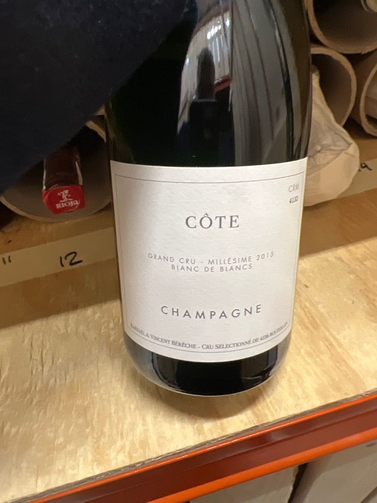 2016 Bérêche et Fils Champagne Grand Cru Cuvée Côte Cramant Blanc de ...