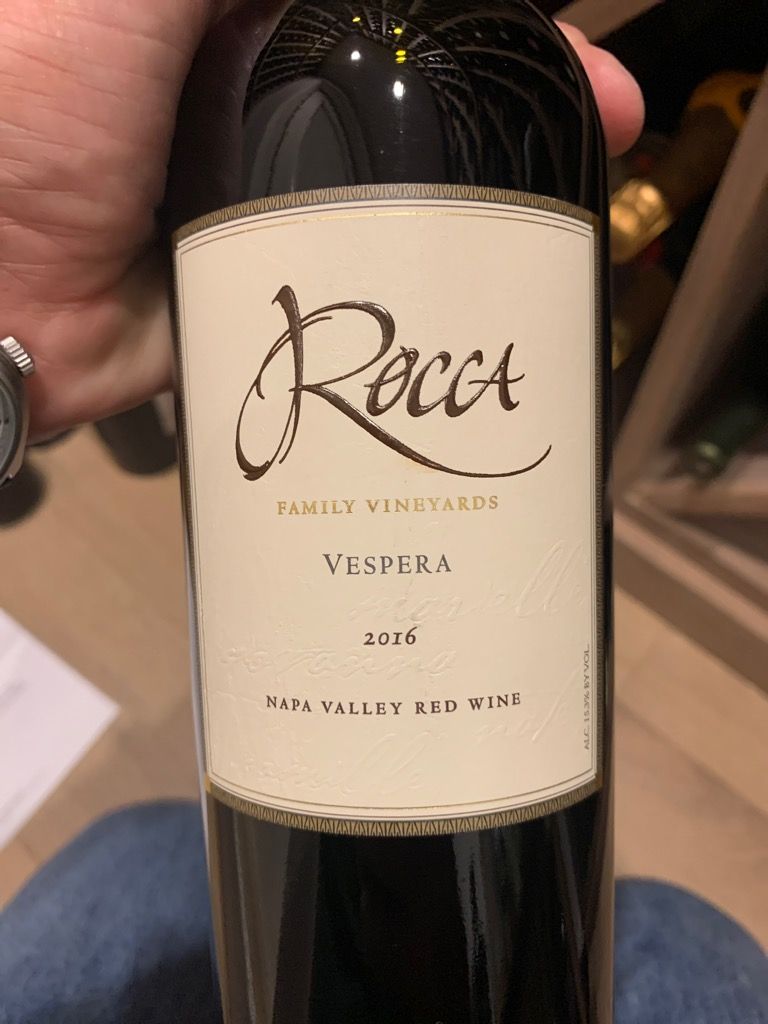 2016 Rocca Family Vineyards Vespera, USA, California, Napa Valley ...