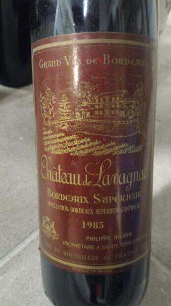 1985 Château Lavagnac Bordeaux Supérieur, France, Bordeaux, Bordeaux ...