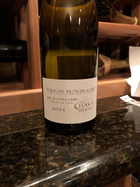 2011 Domaine Alain Chavy Puligny-Montrachet 1er Cru Clavoillon, France ...