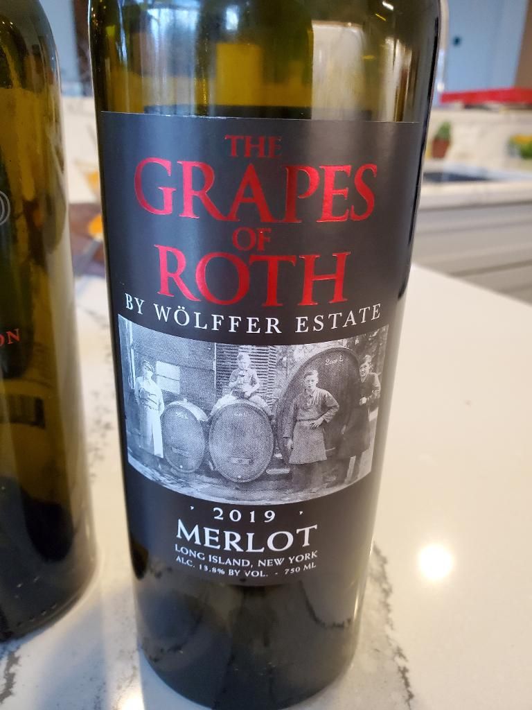 2019 Grapes of Roth Merlot, USA, New York, Long Island, North Fork ...