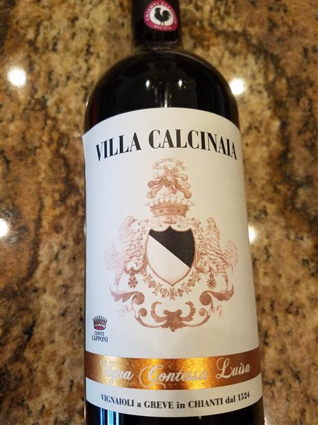 2013 Conti Capponi Vigna Contessa Luisa villa calcinaia, Italy ...