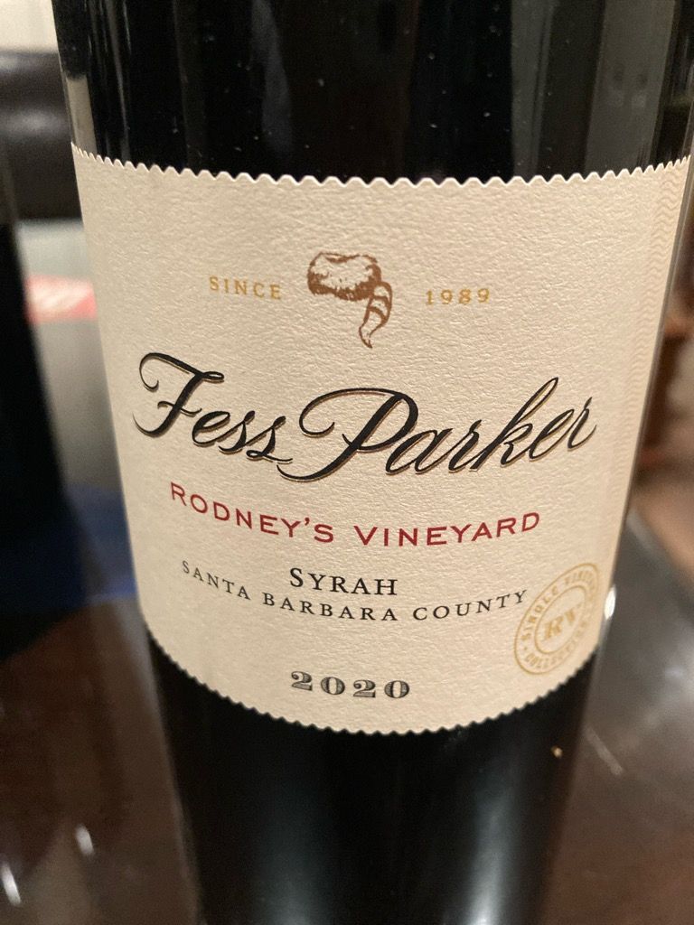 2022 Fess Parker Crockett Rodney's Vineyard, USA, California, Central ...