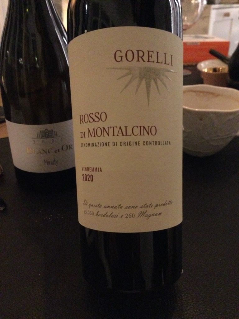 2020 Giuseppe Gorelli Rosso di Montalcino, Italy, Tuscany, Montalcino ...