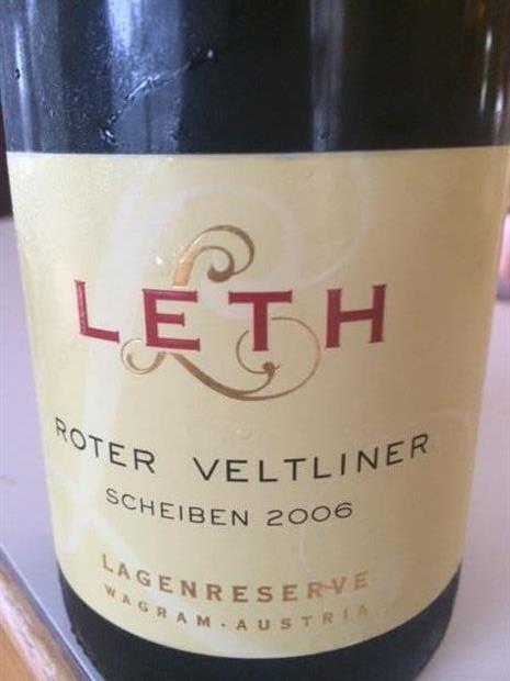 2016 Leth Roter Veltliner Wagram, Austria, Niederösterreich, Wagram ...