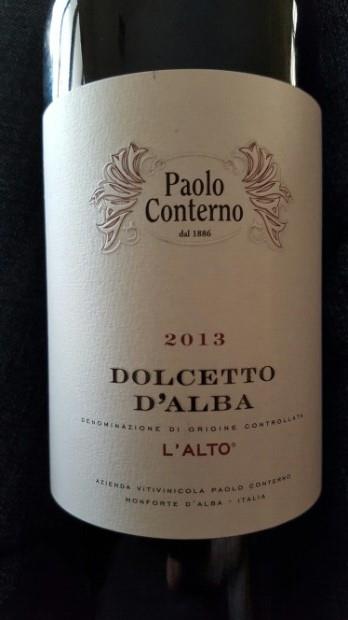 2014 Paolo Conterno Dolcetto d'Alba L'Alto, Italy, Piedmont, Alba ...