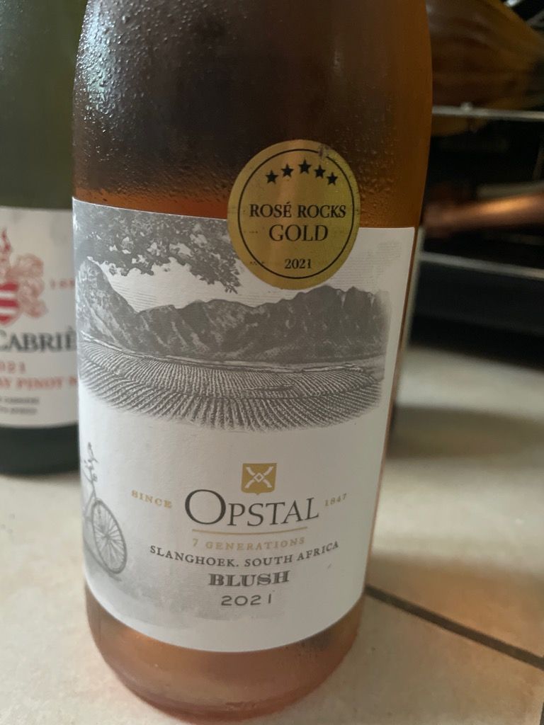 2021 Opstal Blush, South Africa, Breede River Valley, Breedekloof ...