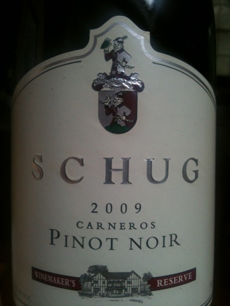 2009 Schug Pinot Noir Winemaker's Reserve Carneros, USA, California ...