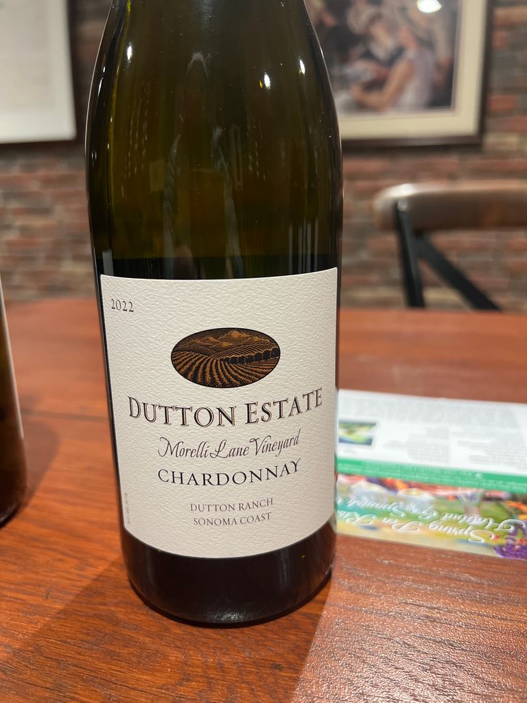 2022 Dutton Estate Chardonnay Dutton Ranch Morelli Lane Vineyard, USA ...