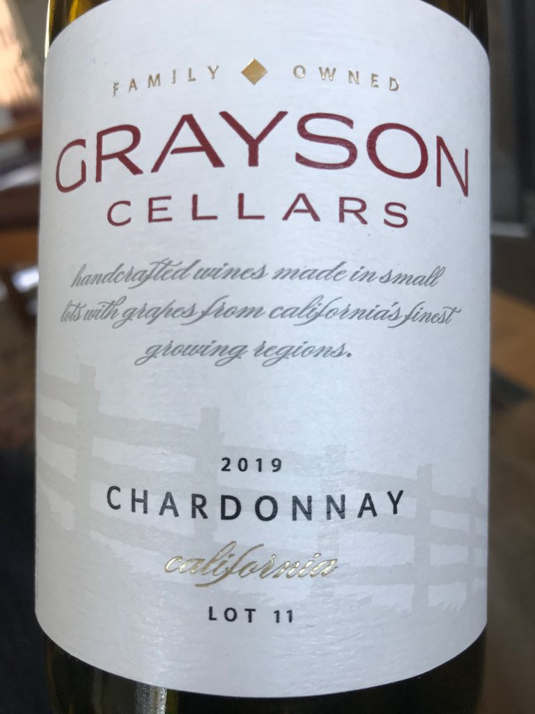 2019 Grayson Cellars Chardonnay Lot 11, USA, California - CellarTracker